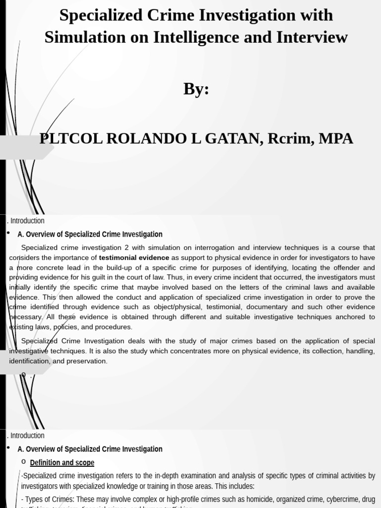 Presentation Rolando L Gatan 1 | PDF