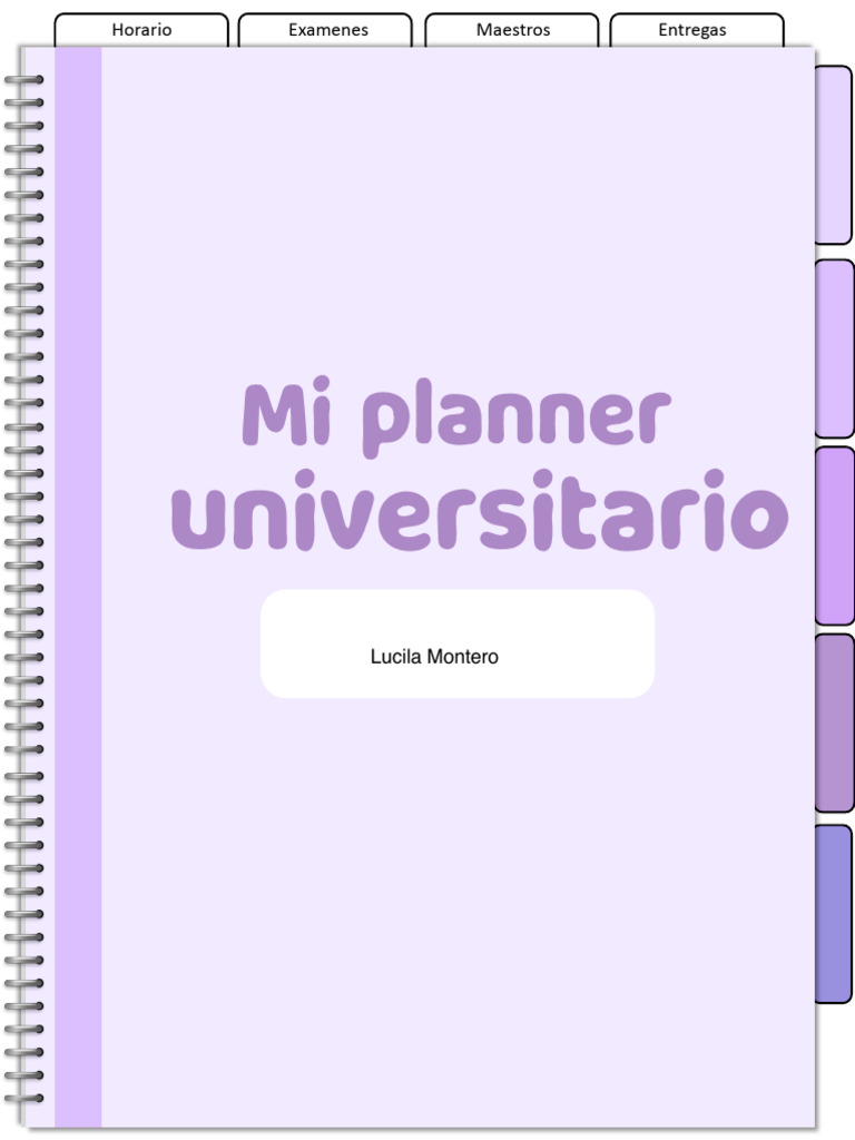 Mi Planner Morado Uni | PDF