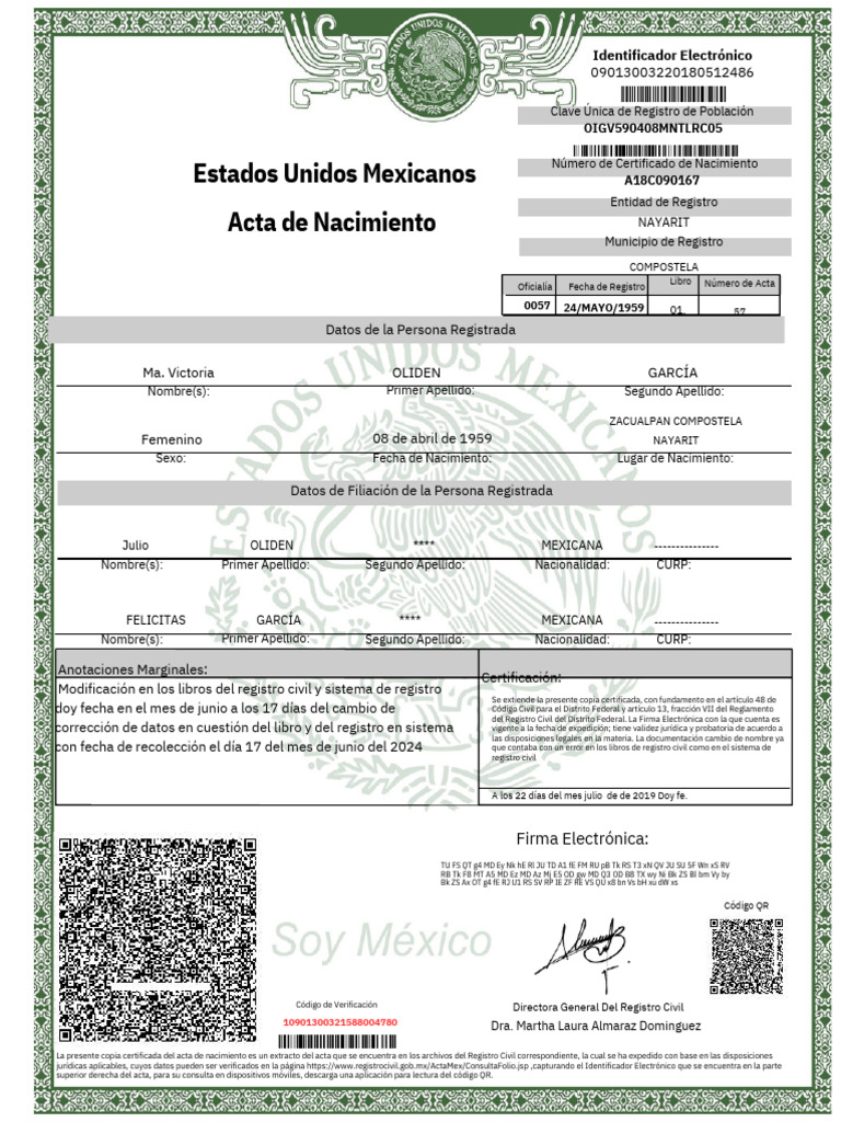 Nuevo Formato de Actas de Nacimiento - PDF - 20240618 - 002053 - 0000 | PDF