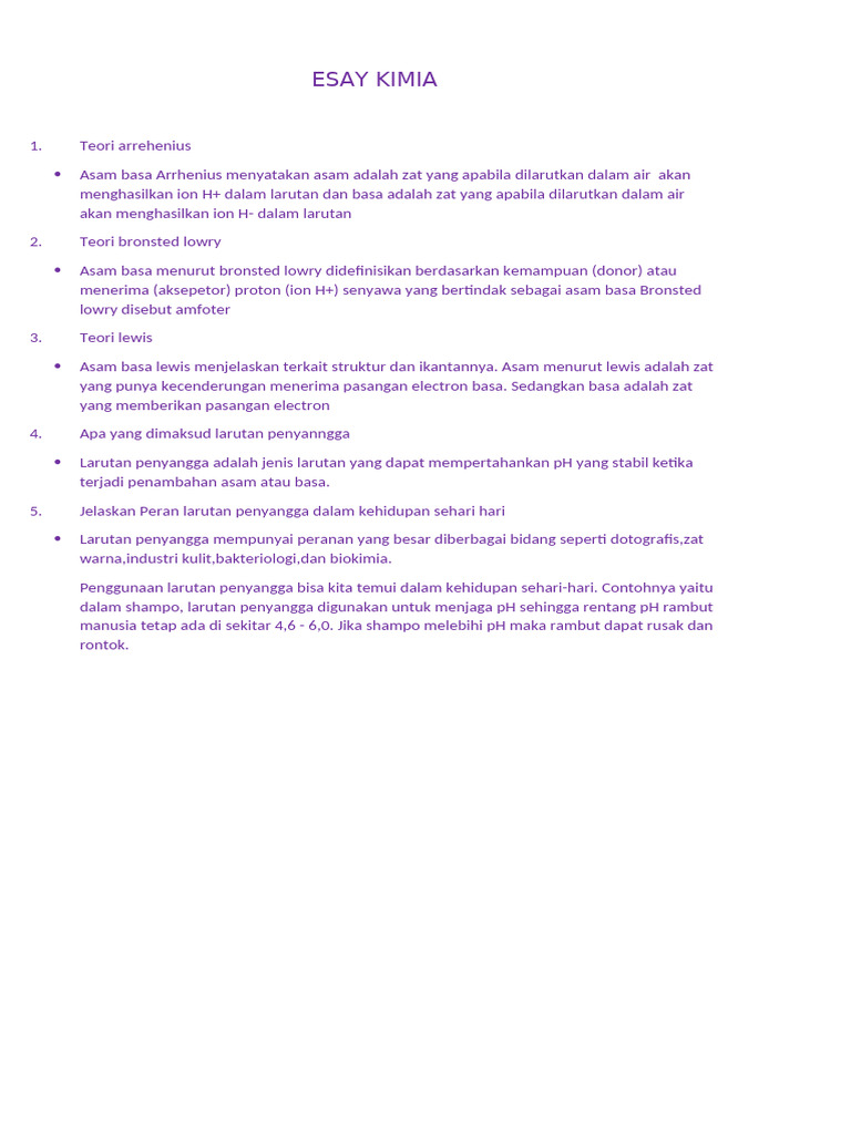 Esay Kimia | PDF
