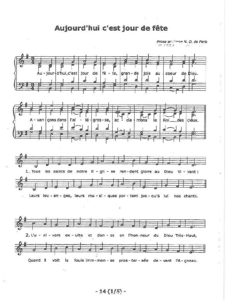 Aujourdhui Est Jour de Fête | PDF