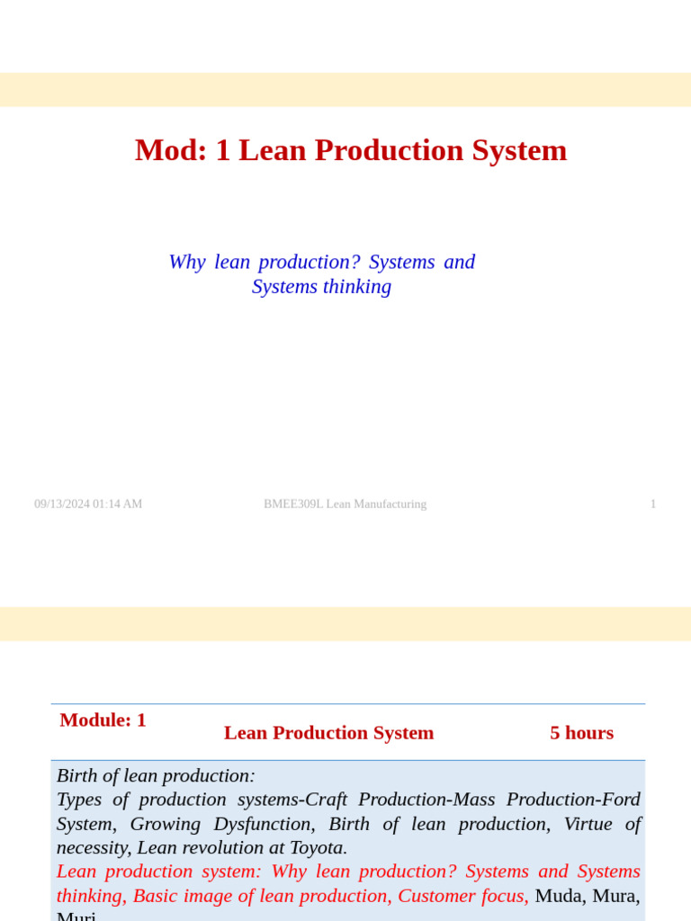 Lean Manufacturing Principles Explained | PDF | Lean Manufacturing ...