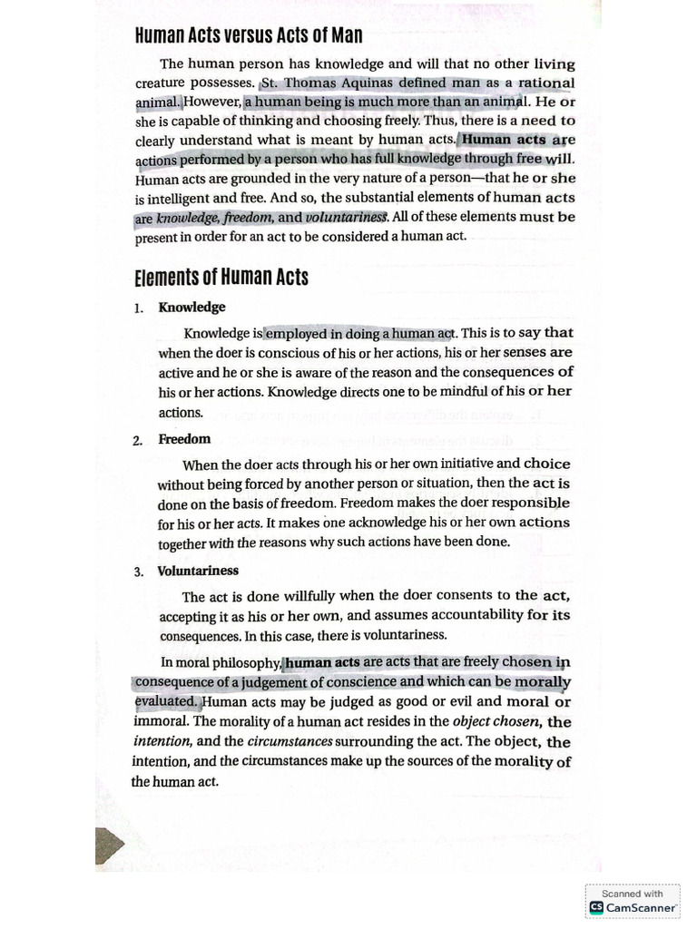 Module 9 (Understanding Human Acts) | PDF
