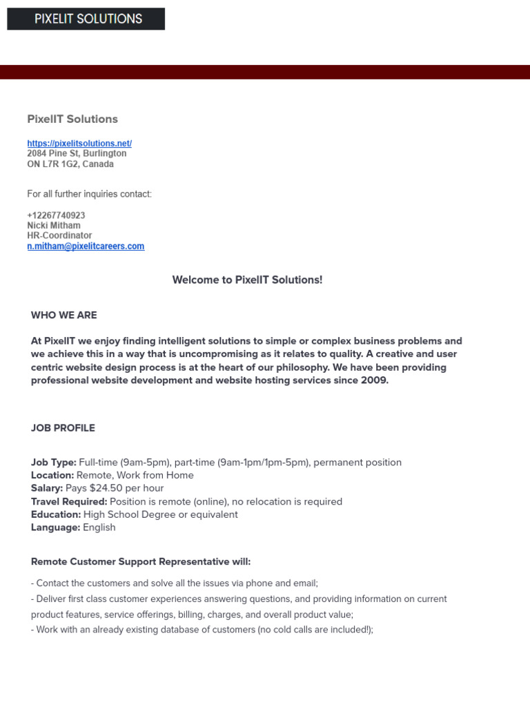 PixelIT Remote Customer Support | PDF