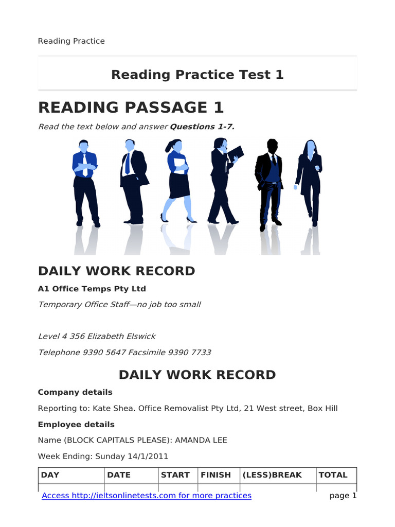 Daily Work Record | PDF