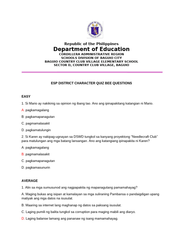 Esp Question | PDF