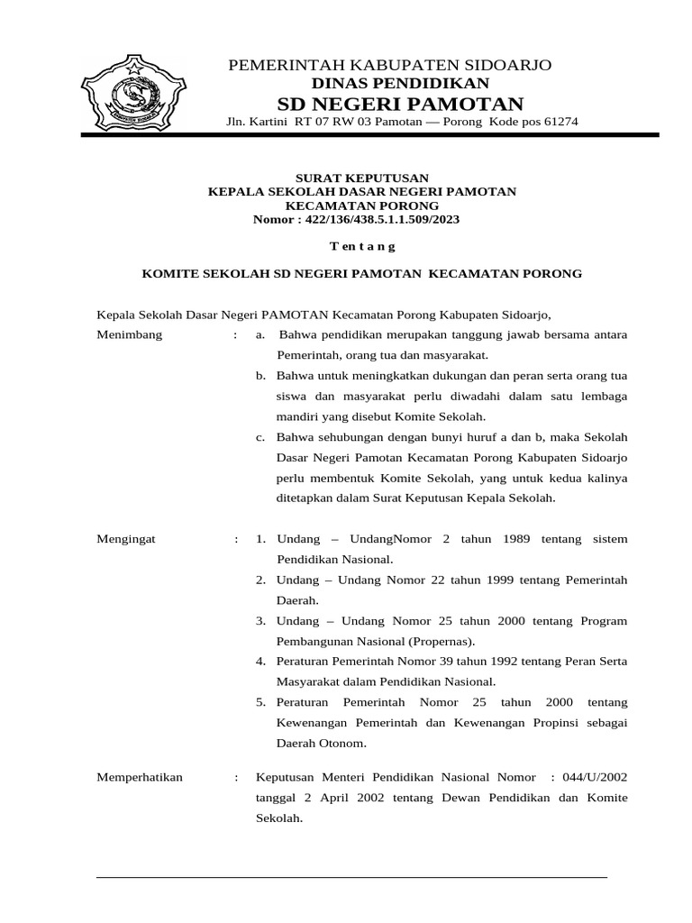 SK Komite, SK Rkas | PDF