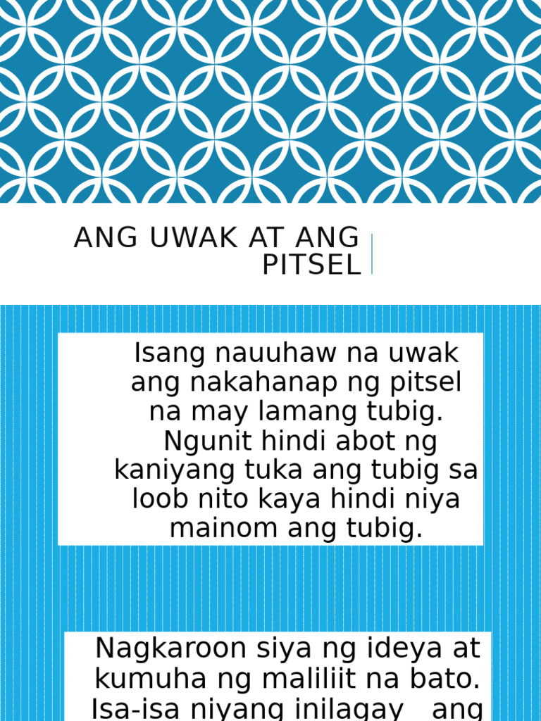 Ang Uwak at Ang Pitsel | PDF
