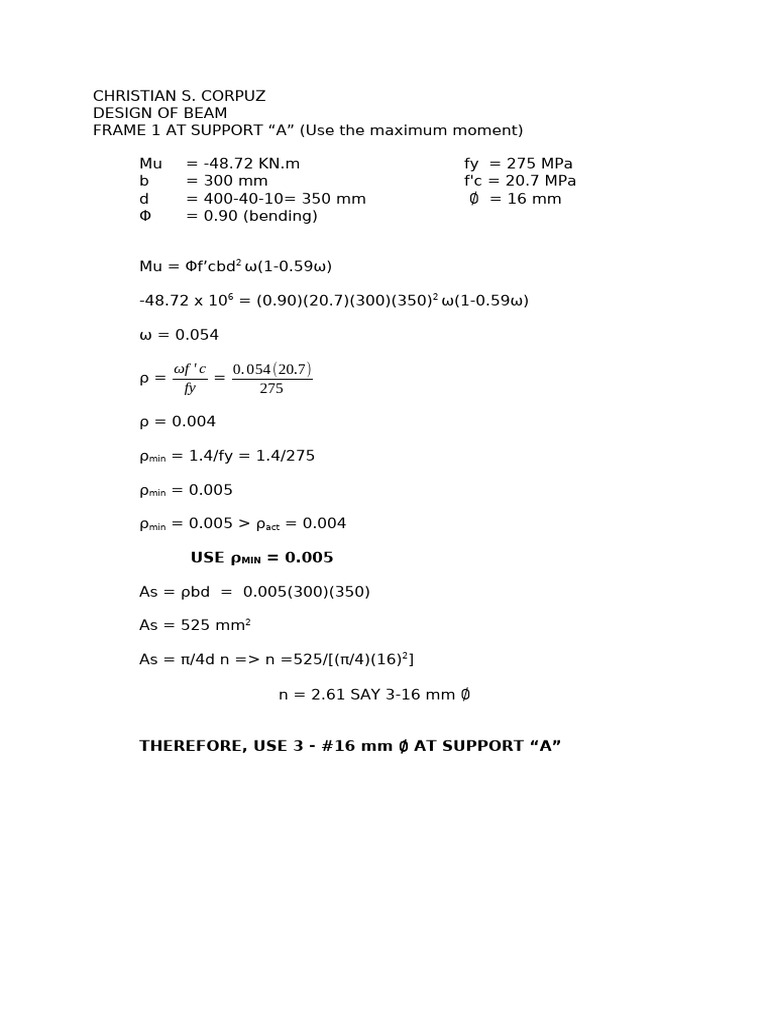 Beam Design | PDF