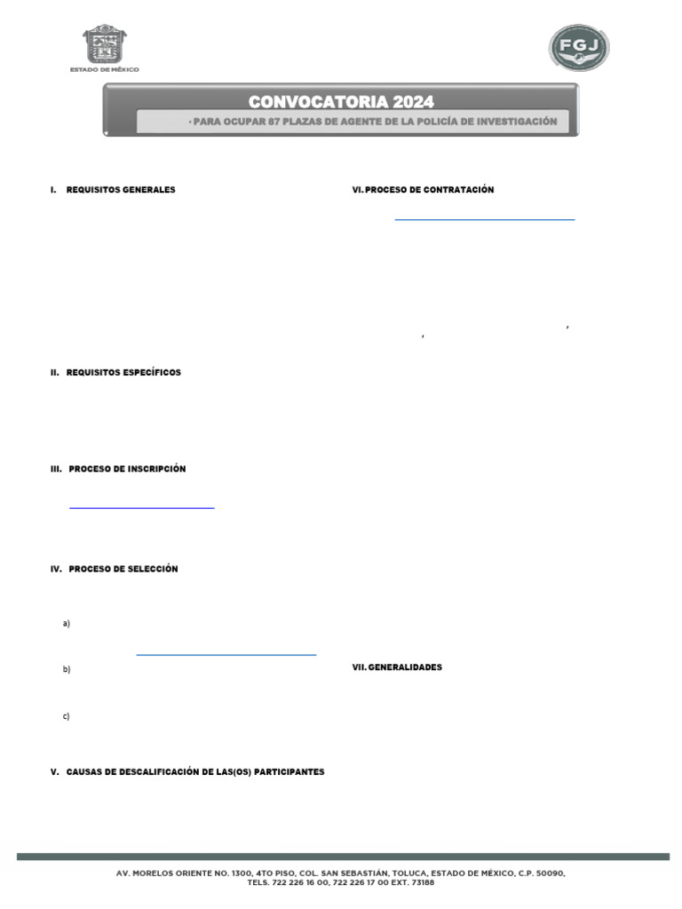 Convocatoria Pdi 2024 | PDF