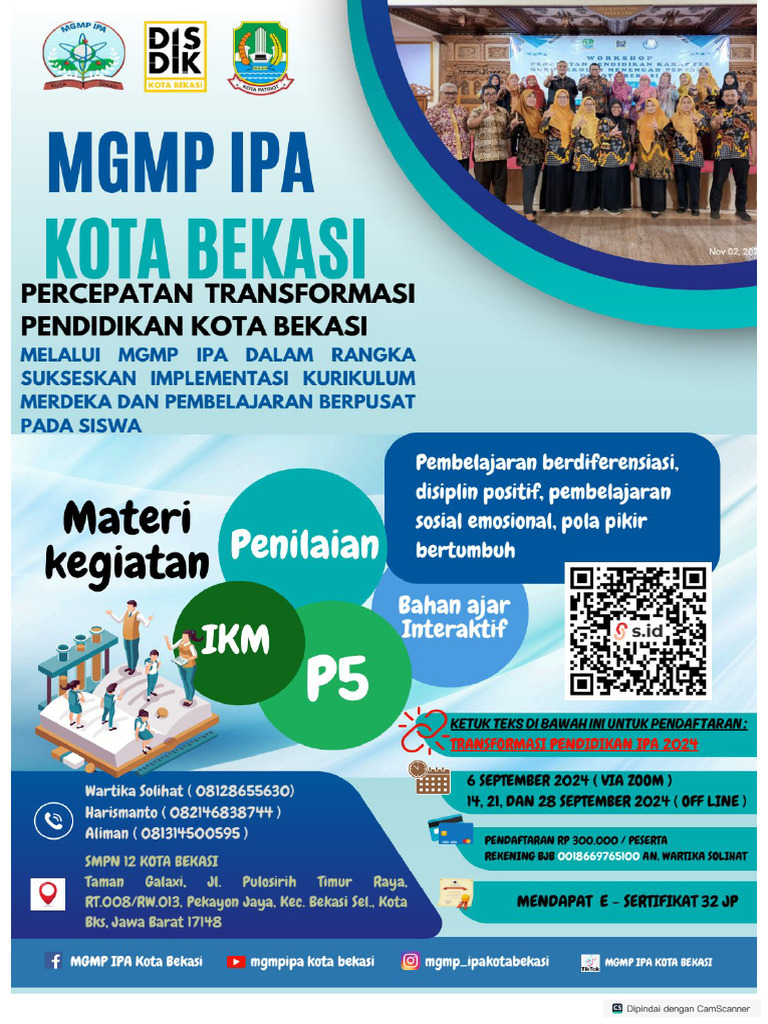 MGMP Ipa Kota Bekasi 2024 | PDF