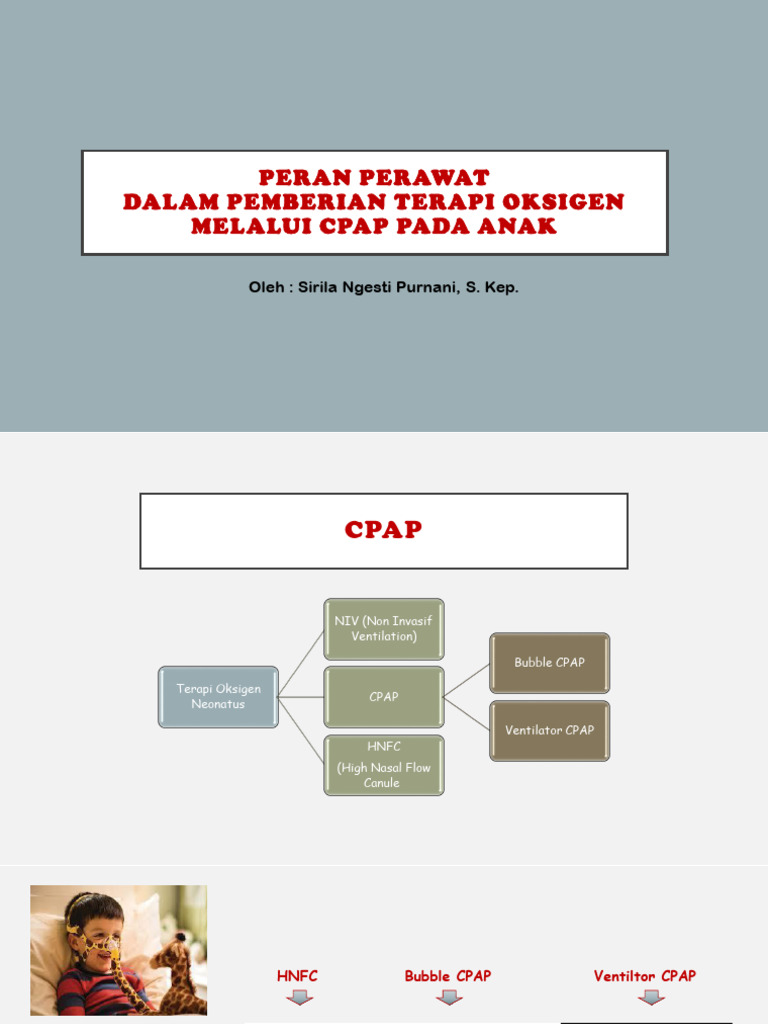 Peran Perawat Dalam Pemberian Terapi Oksigen Melalui CPAP Pada Anak | PDF