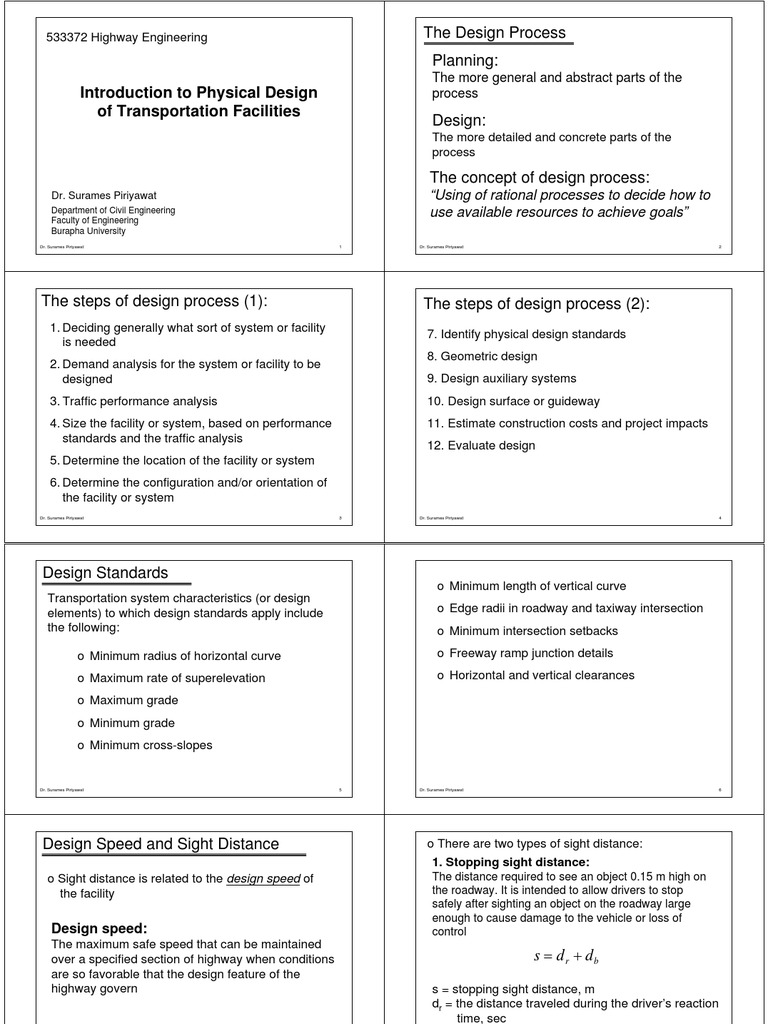 An Overview of the Transportation Facility Design Process and Key ...