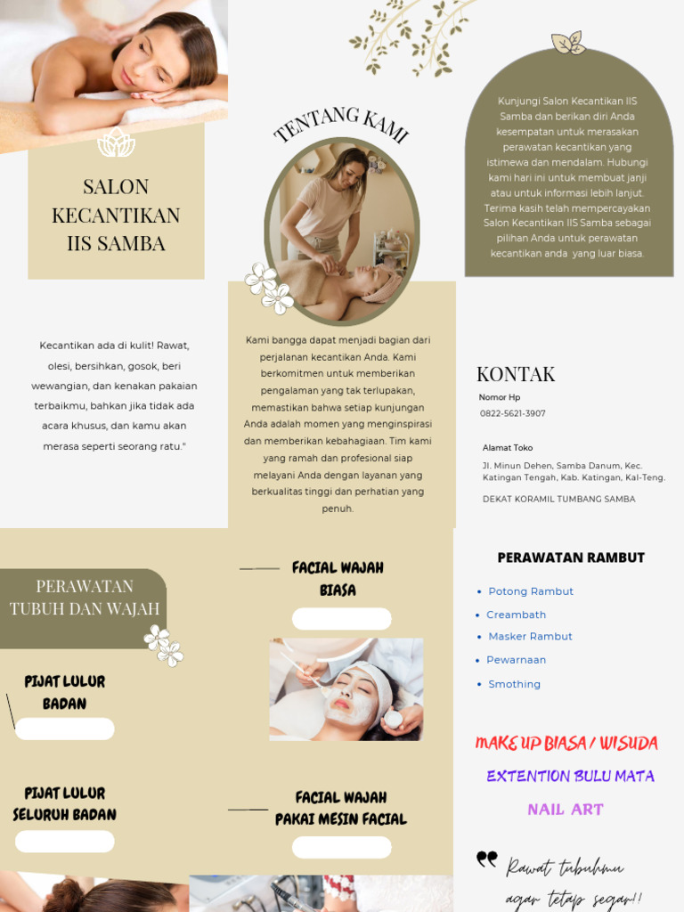 Salon Kecantikan Iis Samba | PDF