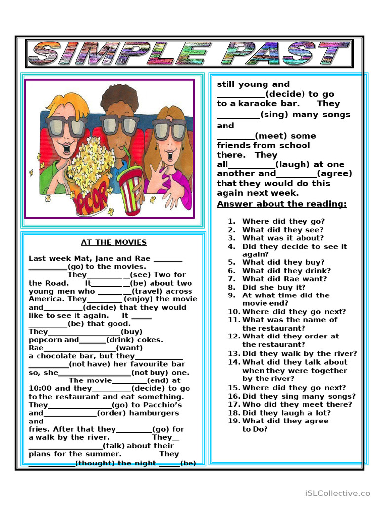 Simple Past Practice | PDF