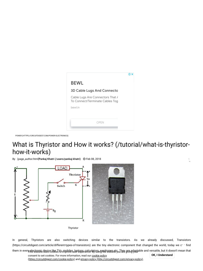 Thyristor | PDF