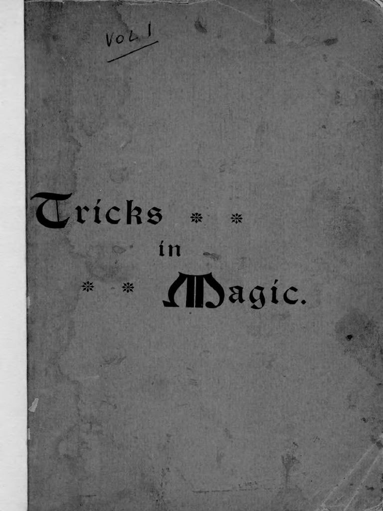 Tricks In Magic Pdf