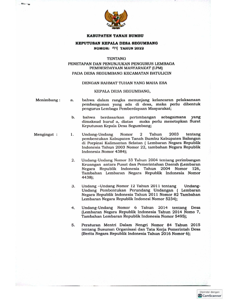 SK LPM Segumbang | PDF