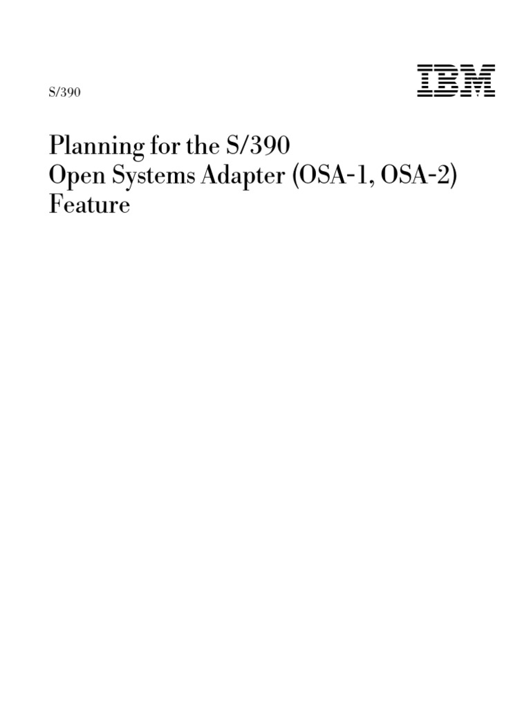 GC23-3870-08 9672-Rx5 OSA Planning | PDF