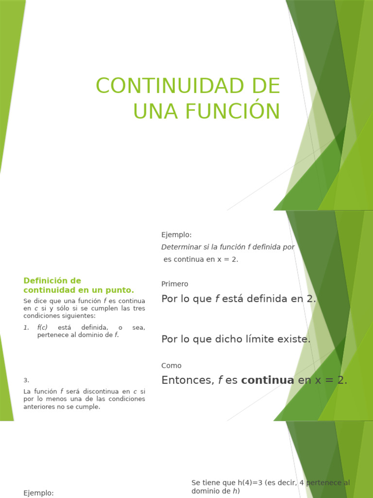 Continuidad | PDF