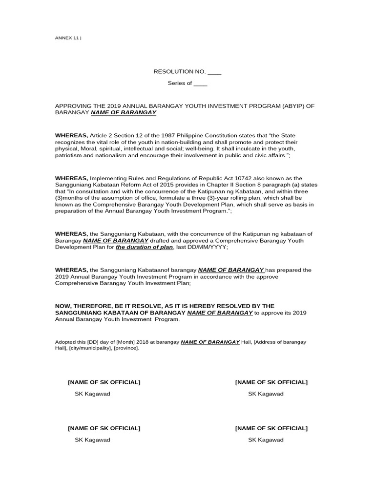 ABYIP-TEMPLATE-RESOLUTION | PDF