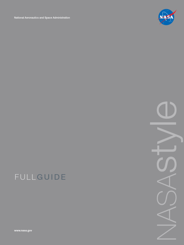 NASA Communications Material Guidelines NASA Date Style Guide | PDF