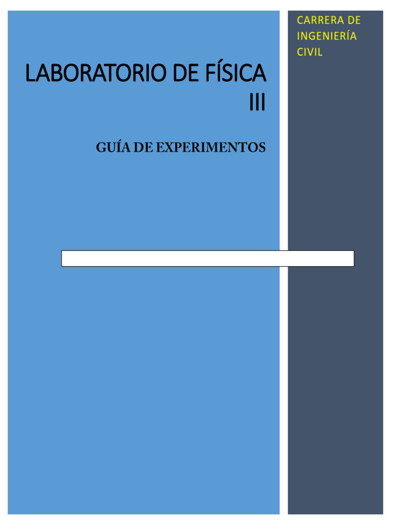 Guía Lab Fis III Upea Civil 2-2024 | PDF