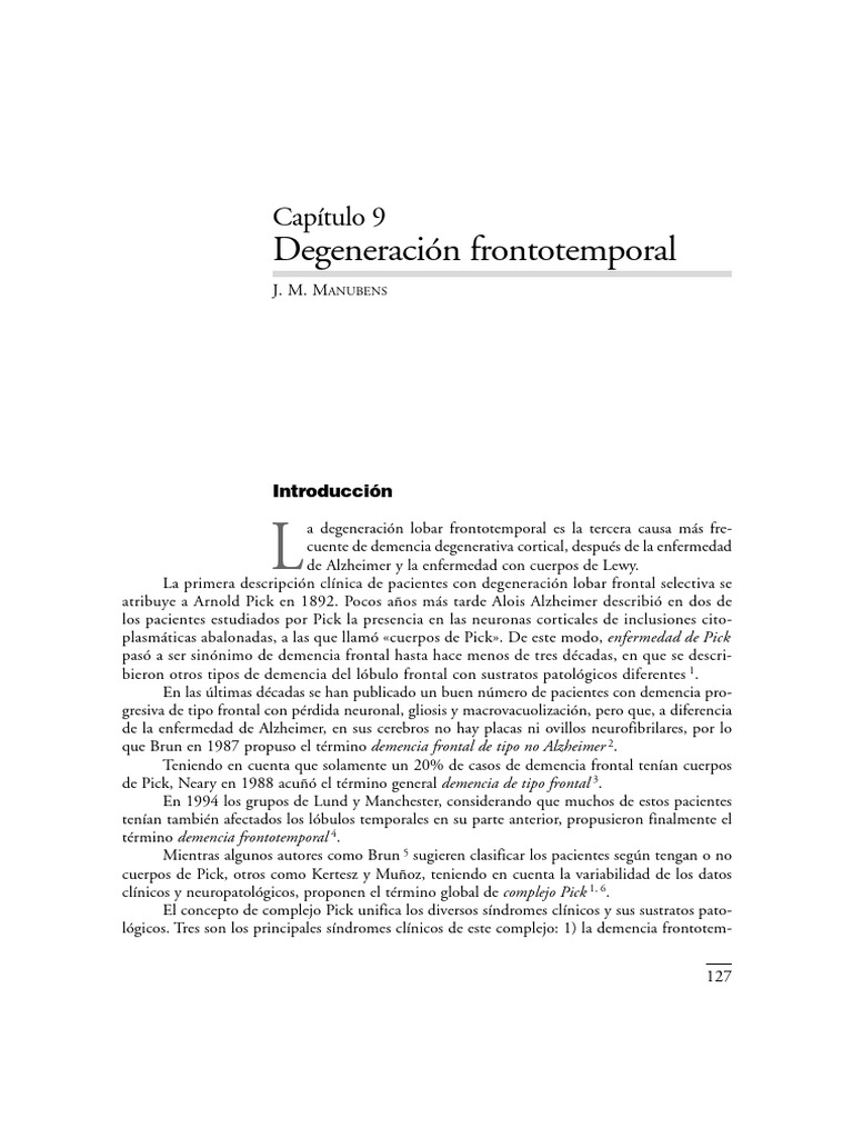 Degeneracion Frontotemporal Cap9 | PDF