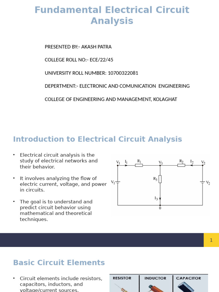Electrical Circuit Analysis Basics | PDF | Electrical Network | Network ...