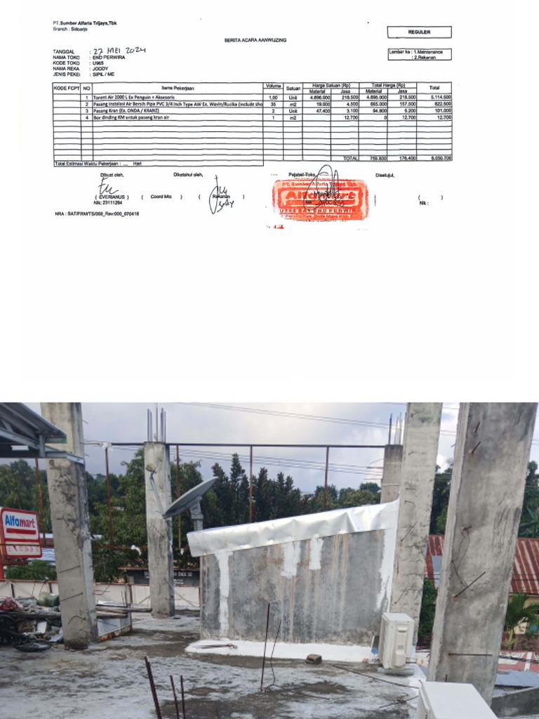 Ba Pemasangan Tandon Perwira | PDF