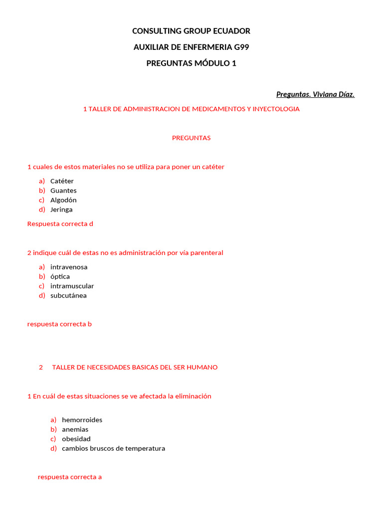 Preguntas. Módulo2 | PDF