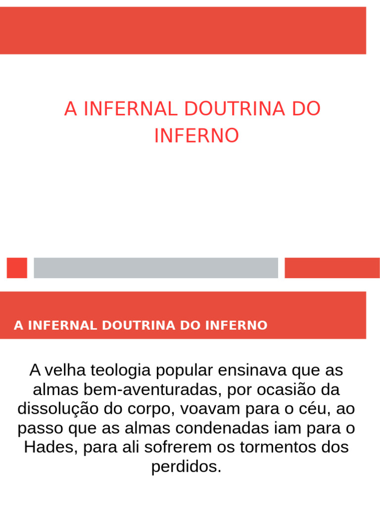 A Infernal Doutrina Do Inferno | PDF