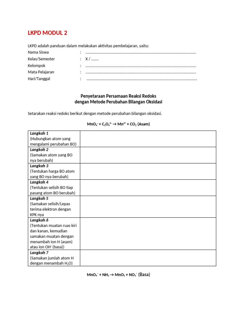 Lkpd Modul 2 | PDF
