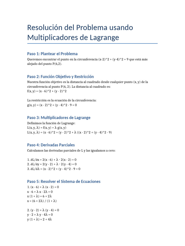 Resolucion_Problema_Multiplicadores_Lagrange | PDF