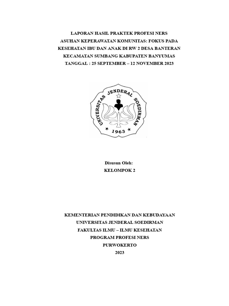 Laporan Akhir Komunitas RW 2 | PDF