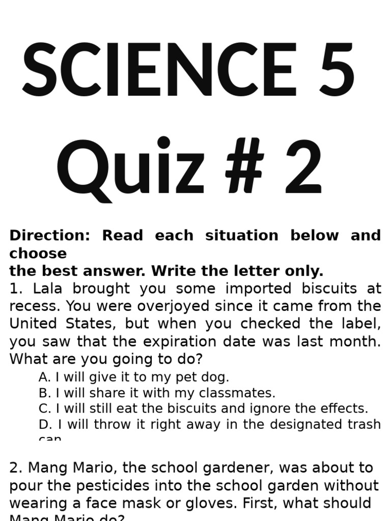 Science, Ap and Esp Summative Test | PDF