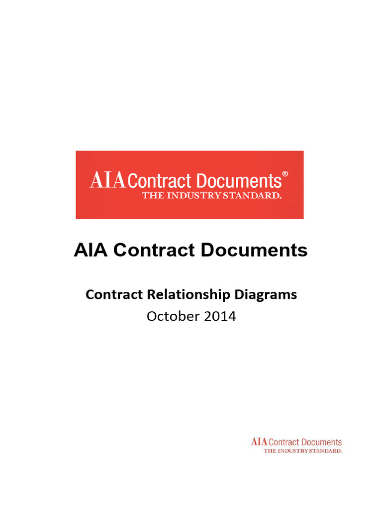 Aia Contract Relationship Diagrams 2014 | PDF