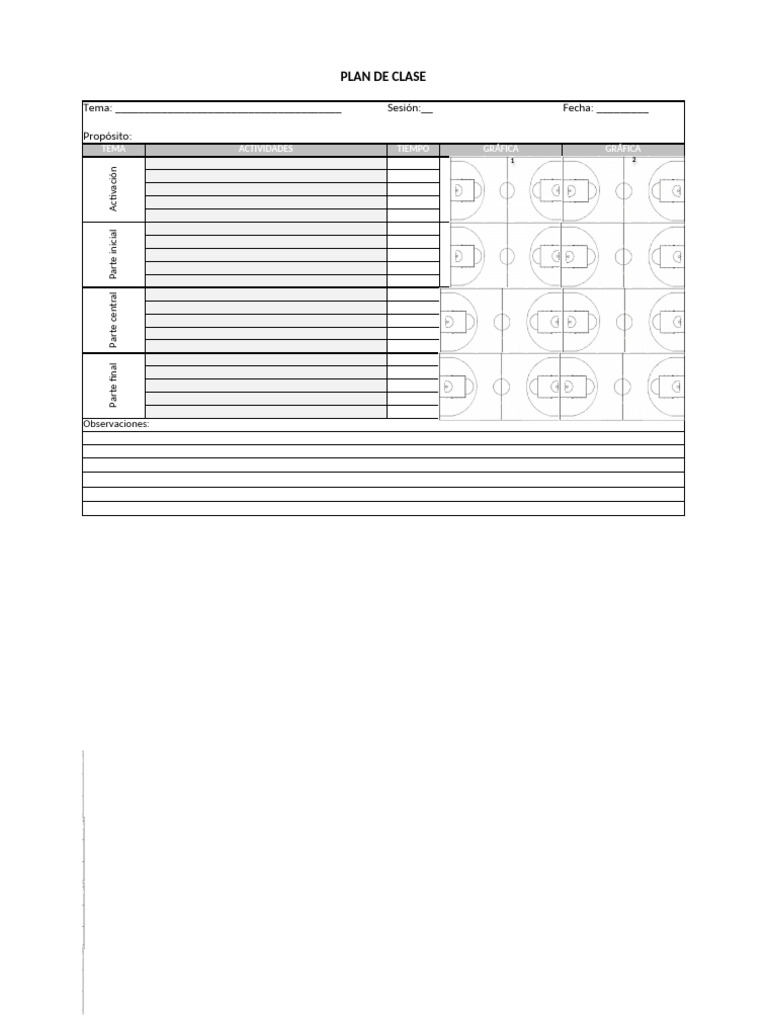 Formato Plan de Clase | PDF