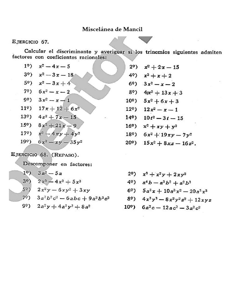Miscelánea de Mancil | PDF