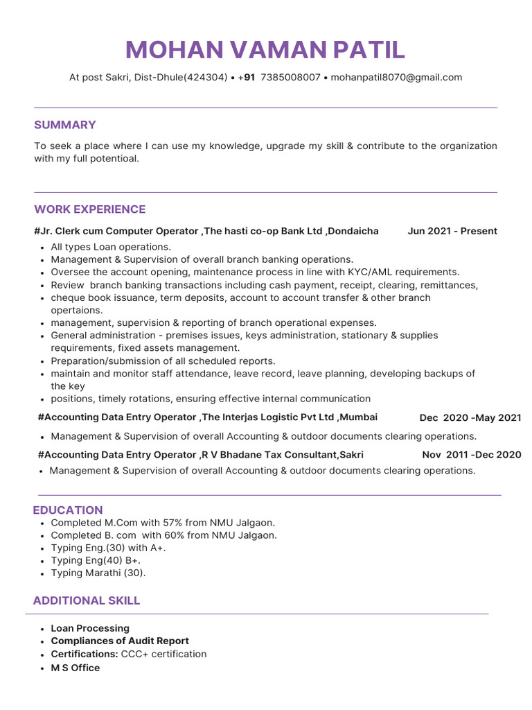 Mohan Vaman Patil | PDF