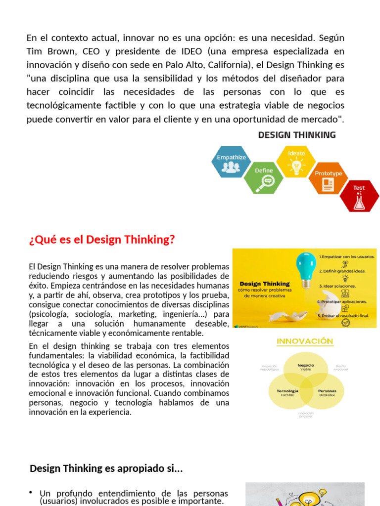 Qué Es El Design Thinking | PDF