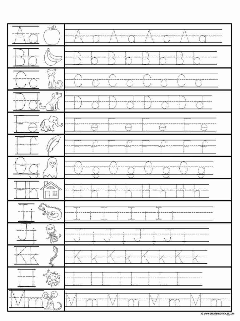 Letters Tracing | PDF