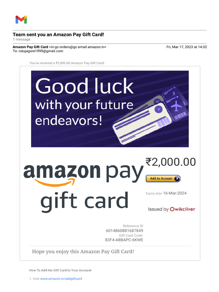 Manish Gift Card | PDF