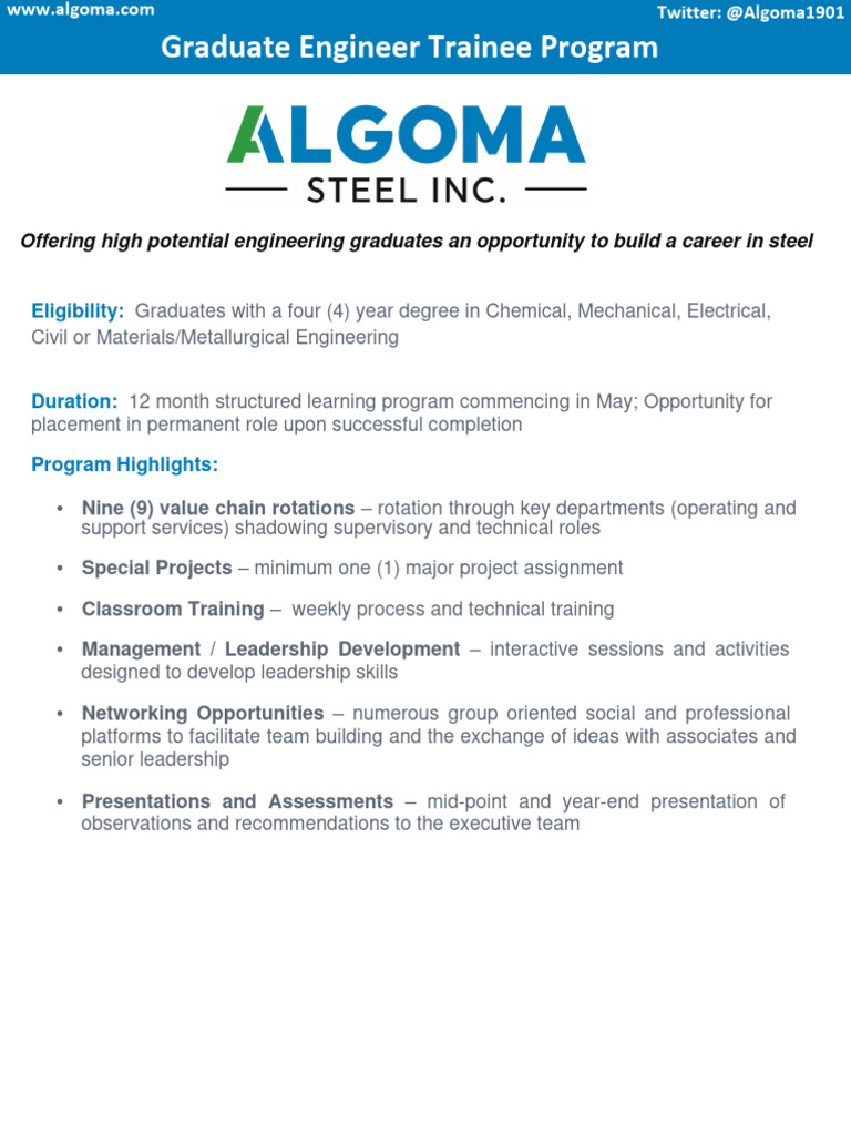 Graduate Engineer Trainee Program | PDF