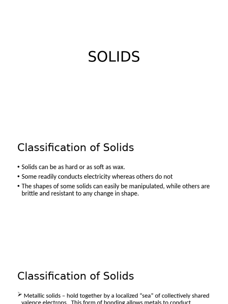 SOLIDS | PDF