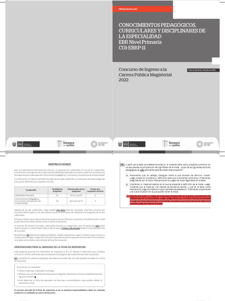 C01 Ebrp 11 Primaria F1 | PDF