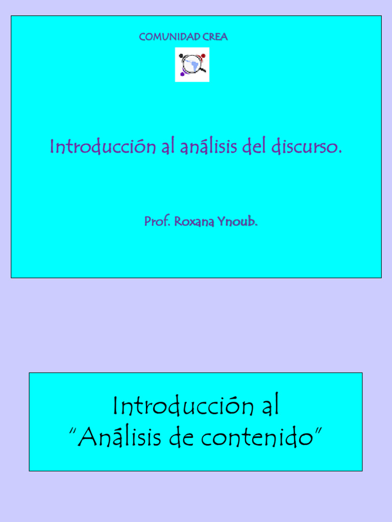 Análisis de Contenido Clase 2. RY | PDF