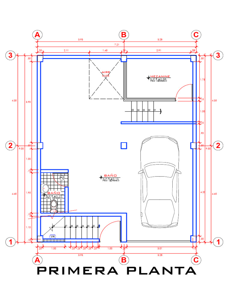 Plano 01 Autocad Practica | PDF