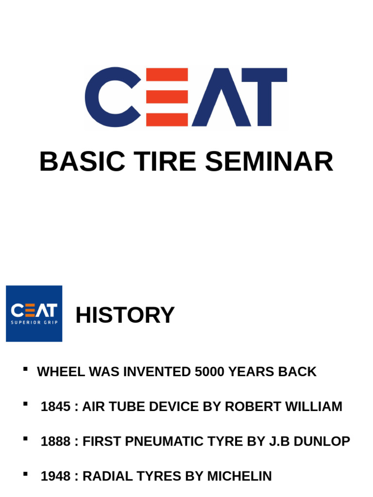 Basic Tire Seminar | PDF