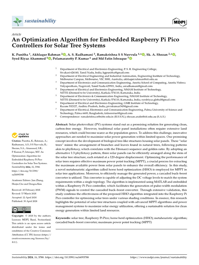 An Optimization Algorithm For Embedded Raspberry P | PDF